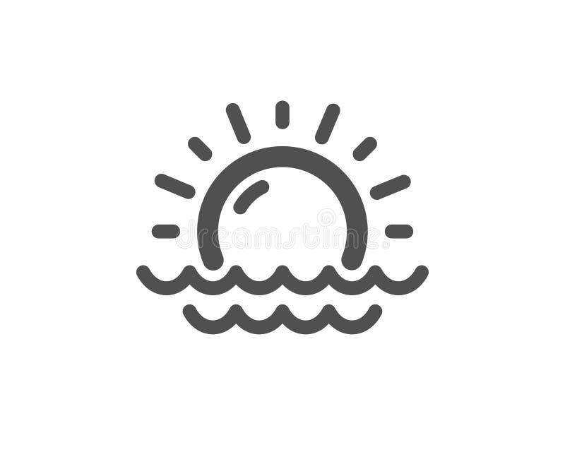 Sunny Weather Forecast Icon. Sun Sign. Vector Stock Vector ...