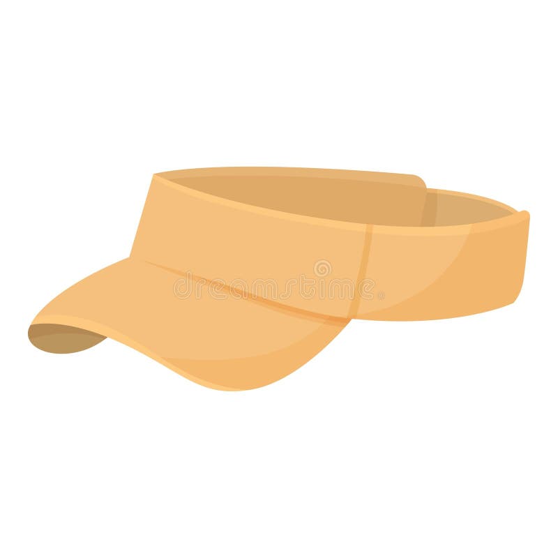 Summer Sun Visor Cap Protecting from Sunlight Stock Vector ...