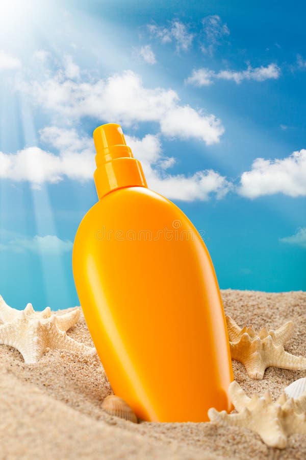 Summer Sunbath - Suntan Oil Stock Photo - Image of spray, cream: 19530414