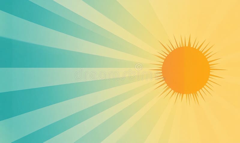 Summer Sunburst, Beach Background, Vacation Stock Illustration ...