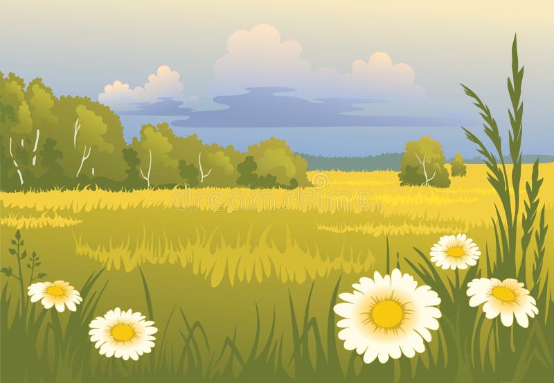 Happy Summer Landscape Stock Illustrations – 39,009 Happy Summer ...