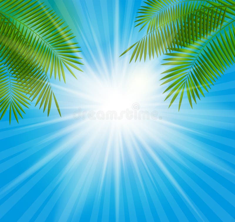 Frame on Sunny Shiny Background Vector Stock Vector - Illustration of ...
