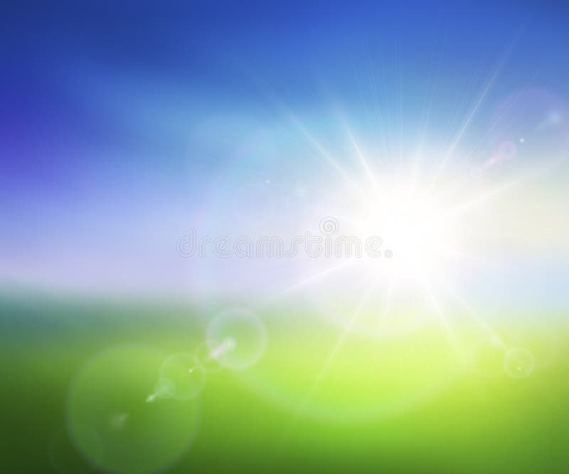 Sunrise Landscape stock vector. Illustration of colorful - 9597182