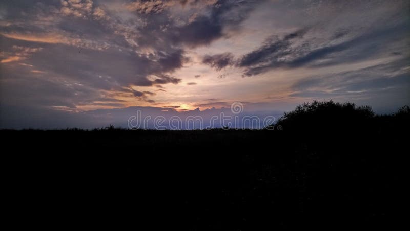 Summer Sunset, Approaching Night Stock Image - Image of sunlight ...