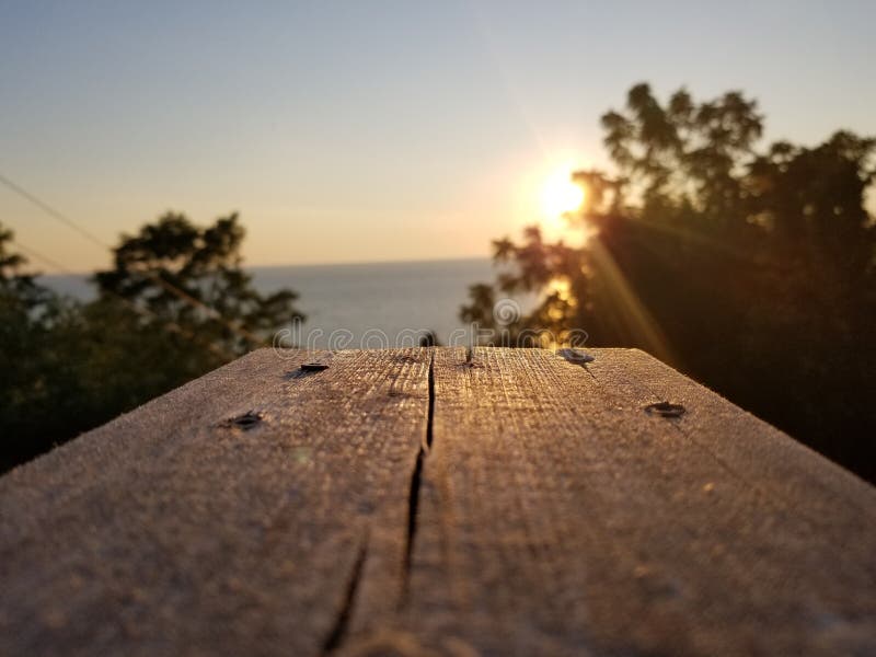 Summer Sunset on the Boardwalk Stock Image - Image of cloud, summer ...