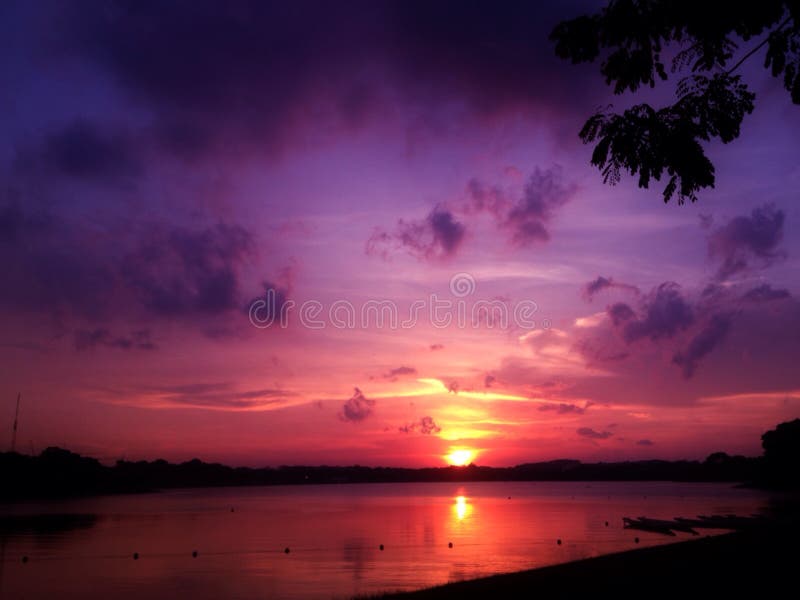Purple sunset stock photo. Image of shadows, nature, light - 53539538