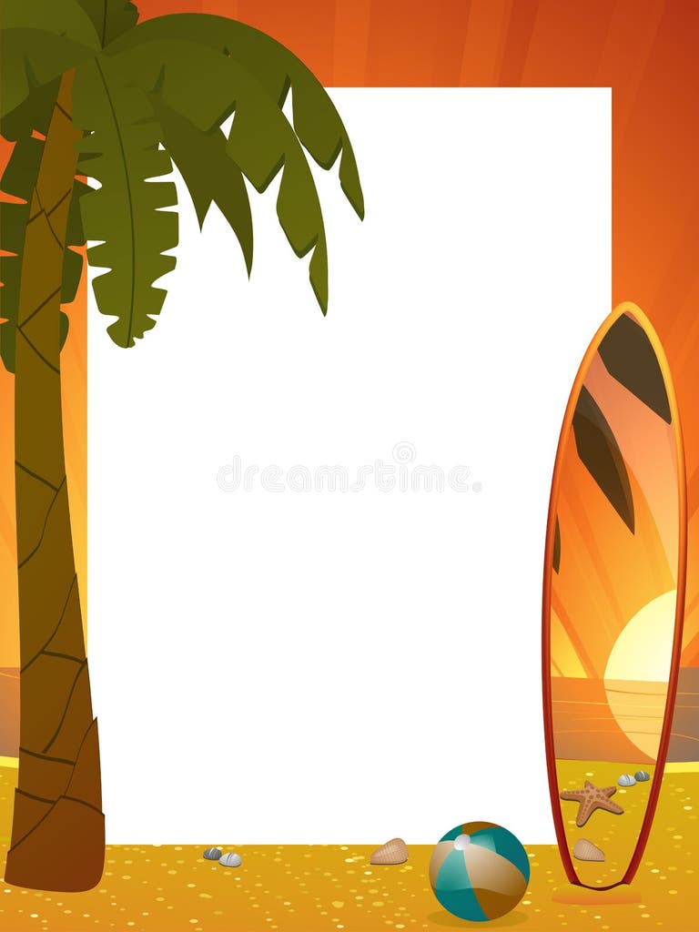 Surfboard Border Stock Illustrations – 480 Surfboard Border Stock ...