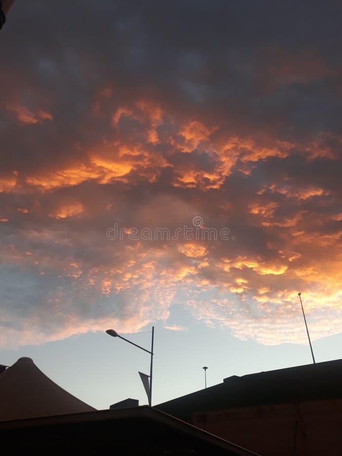 Summer Sunset Cloud Sydney Australia Stock Photo - Image of australia ...