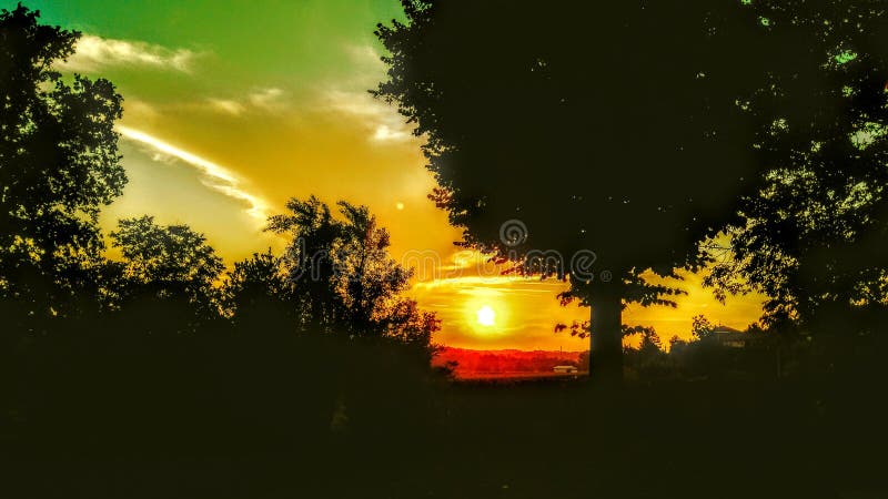 Sunset Contrast stock photo. Image of colors, contrast - 124242928