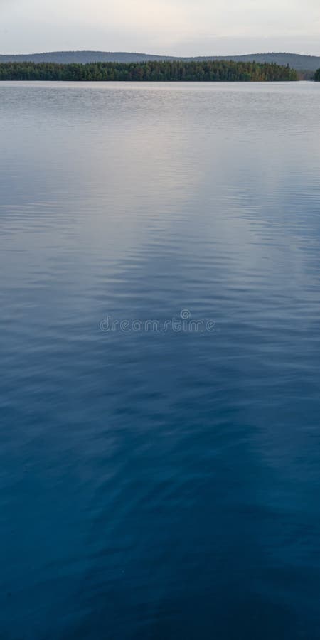 Summer Sunset in the Lake. Vertical Format. Stock Photo - Image of ...