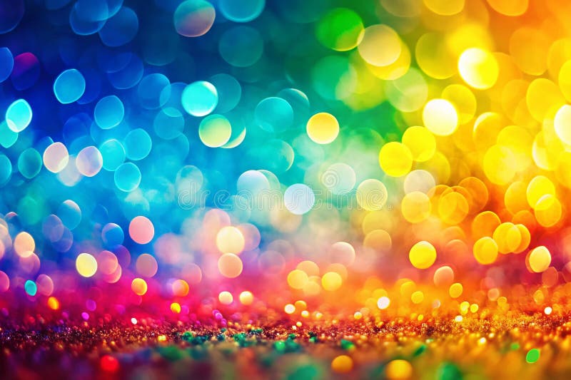 Summer Sunshine Burst a Captivating Bokeh Background Displaying ...