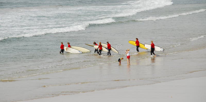 Summer Surfer Family Picture. Image: 4254806