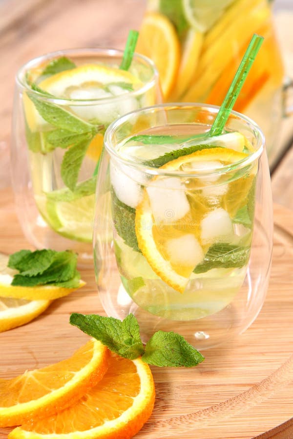 Summer tea stock image. Image of slice, iced, glass, food - 54986799