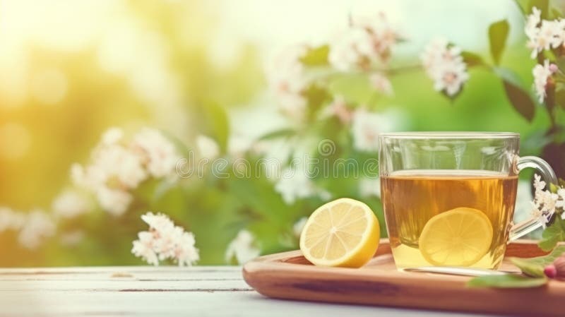 Summer Tea. Illustration AI Generative Stock Illustration ...