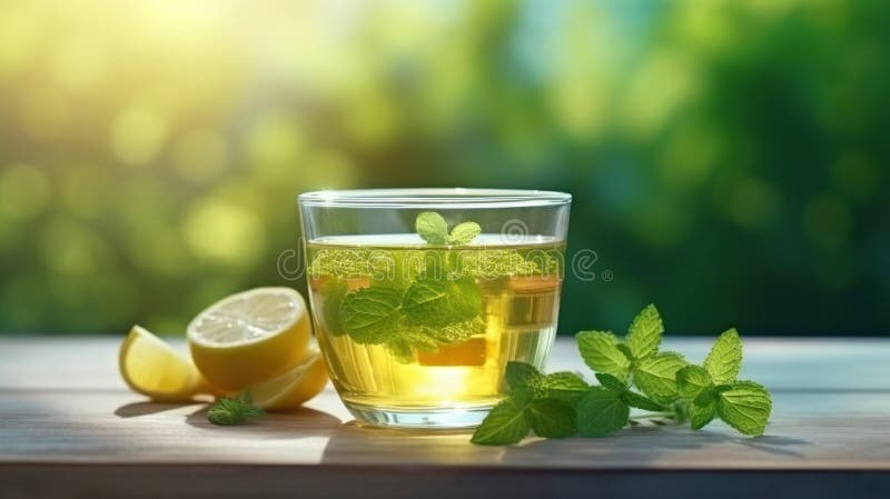 Summer Tea. Illustration AI Generative Stock Illustration ...