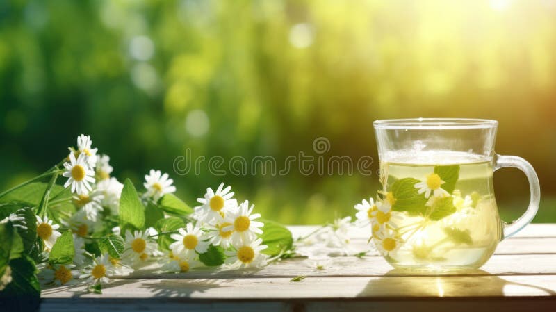 Summer Tea. Illustration AI Generative Stock Illustration ...