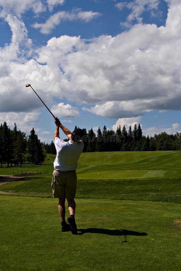 Summer Tee Off stock photo. Image of enjoyment, club, sunny - 1044658