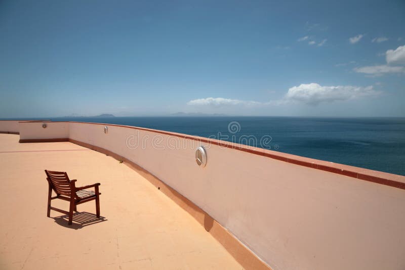 Summer terrace stock image. Image of holiday, clouds - 11408567