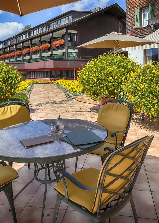 Summer terrace cafe stock photo. Image of sunny, terrace - 58710396