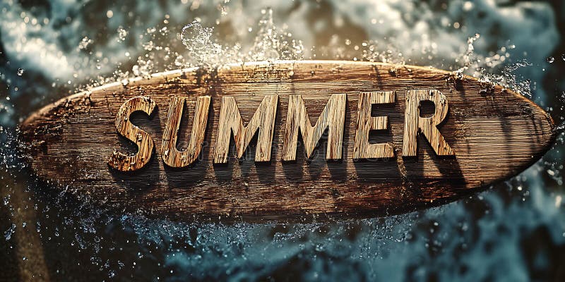 Summer Text Effect Dramatic Water Stone Design Background Wallpaper ...