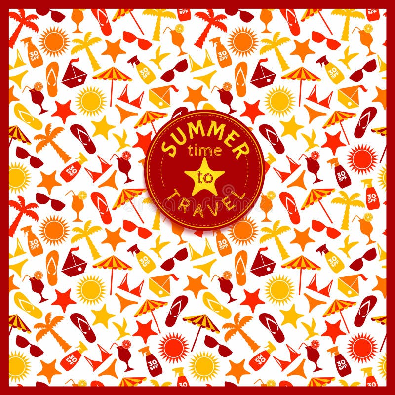 Summer Texture. Bright Seamless Pattern Stock Vector - Illustration of ...