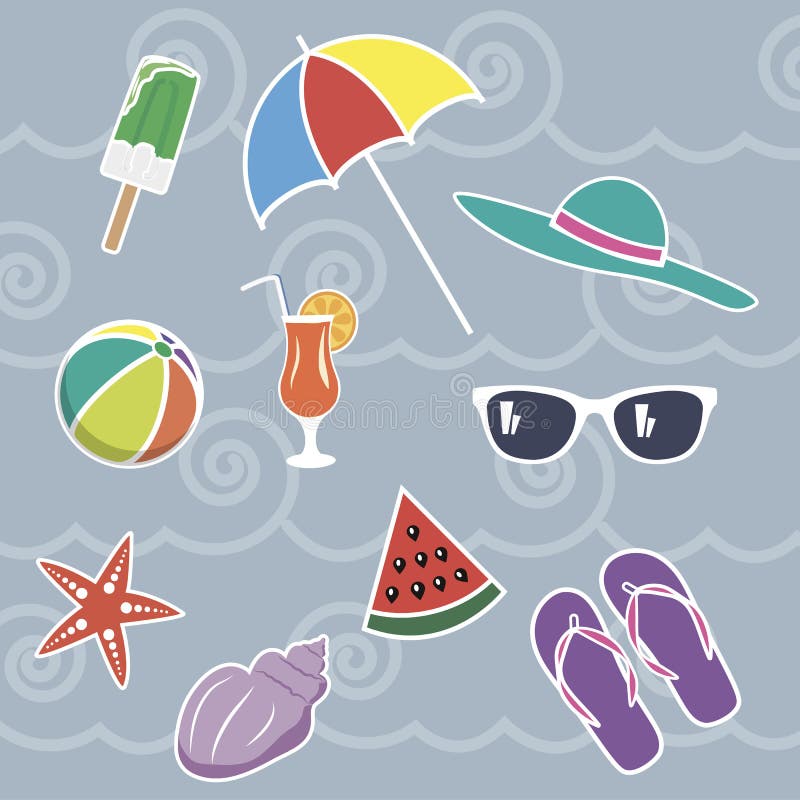 Summer Things Names Worksheet. Educational Activity for Preschool Kids ...