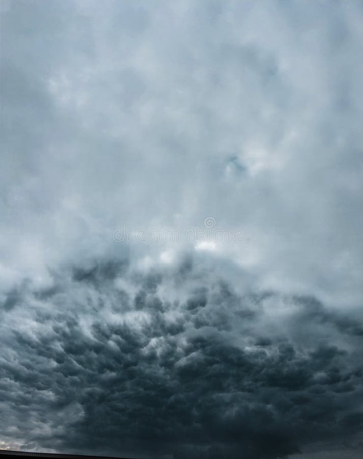 Summer Thunderstorm Cyclone in the Sky. Thunderclouds Stock Photo ...