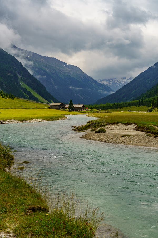 Summer Time in the Austrian Alps Near Mittersill Stock Image - Image of ...