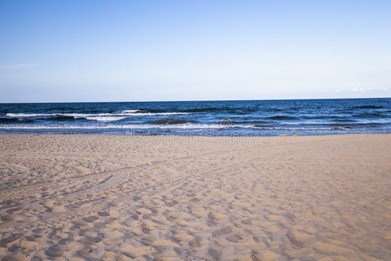 Summer Time on the Baltic Cold Sea in Sunny Weather Stock Photo - Image ...