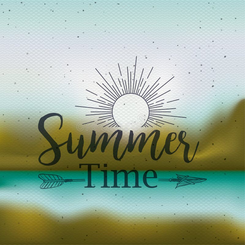 Summer time design stock vector. Illustration of label - 72935477