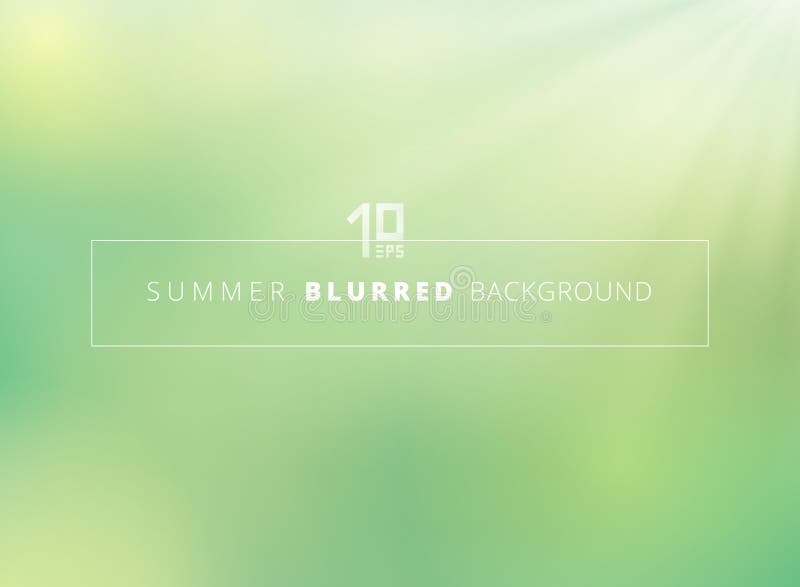 Summer Time Green Nature Blurred Background with Sunlight Shine. Stock ...