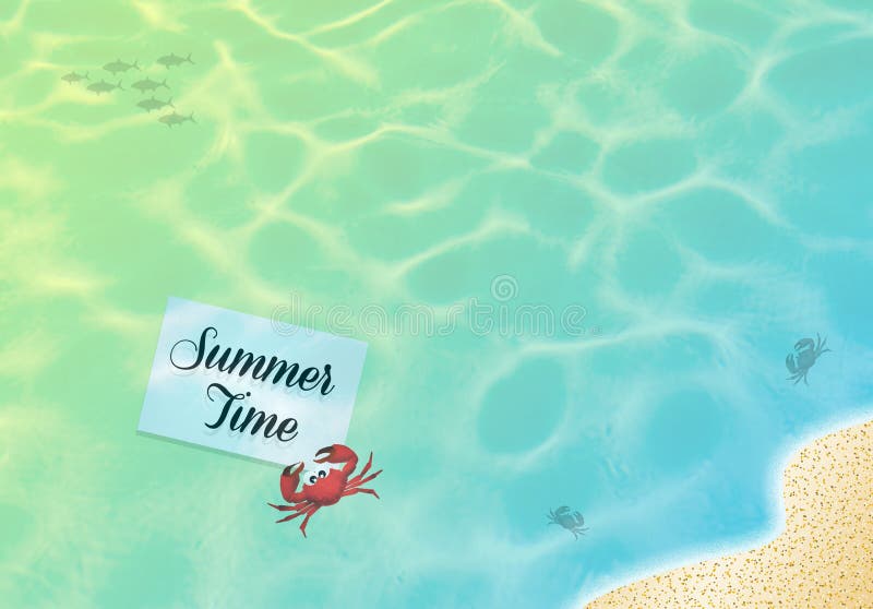 Summer time stock illustration. Illustration of pool - 42257127