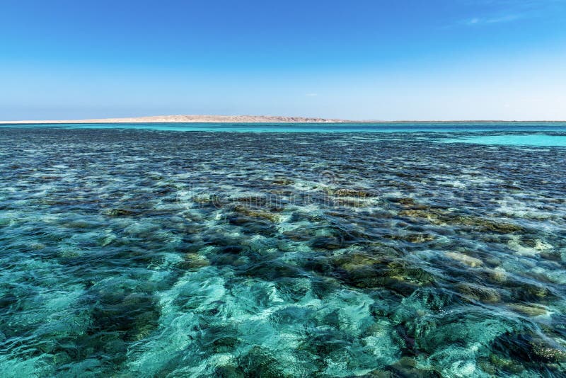 Summer Sea View Egypt Hurghada Skyline Stock Photo - Image of reef ...
