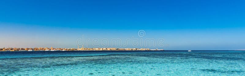 Summer Sea View Egypt Hurghada Skyline Stock Photo - Image of view ...