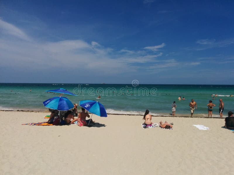 Summer time at south beach editorial image. Image of safari - 78199145