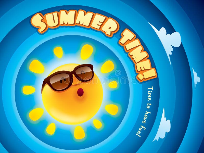 Its Summer Time! Summer Beach Vacation Holiday Theme with Big Sign ...