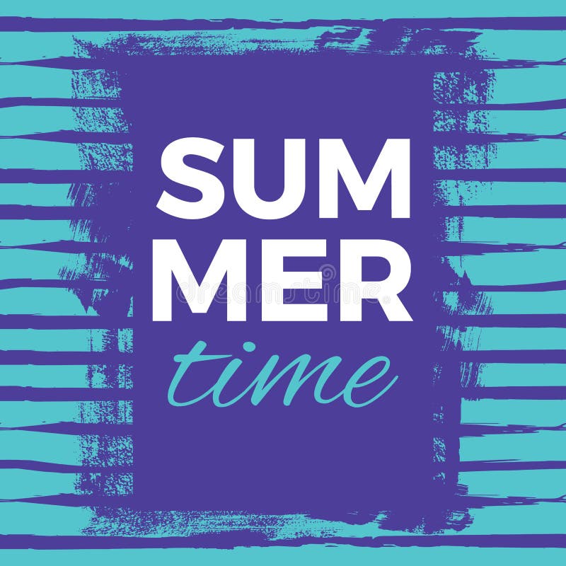 Summer Time. Vector Illustration Stock Vector - Illustration of drawn ...