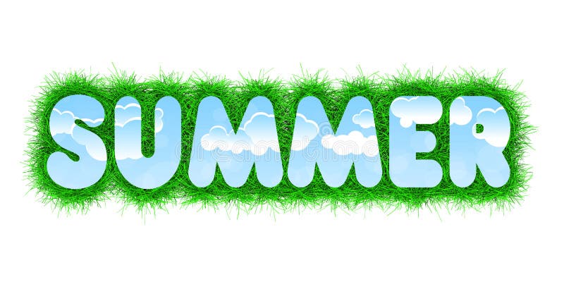 Summer title stock illustration. Illustration of plant - 51793877