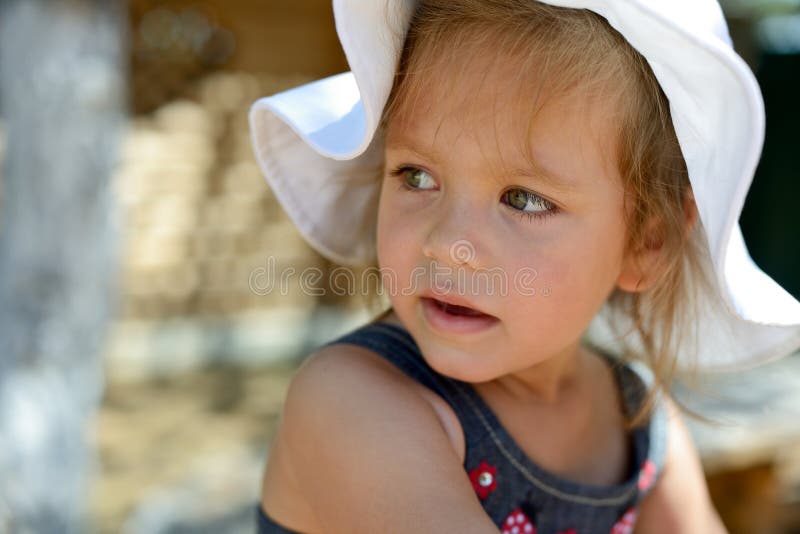 Summer toddler girl stock photo. Image of face, girl - 43520378