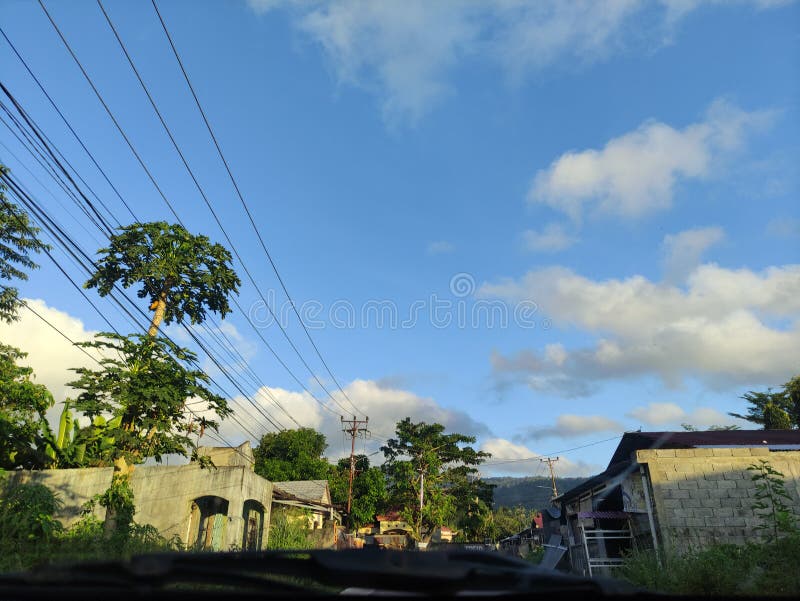 Summer in Tomohon City Mountain View Stock Photo - Image of summer ...