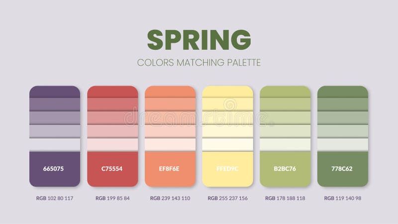 Spring Color Palette or Color Schemes are Trends Combinations and ...
