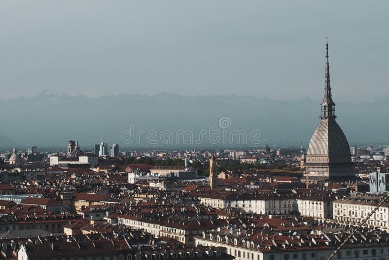 Summer in Torino Italy stock photo. Image of panorama - 224570230