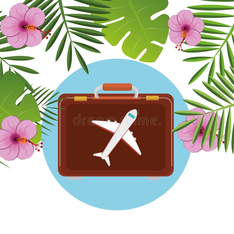 Summer, Travel and Vacation Stock Illustration - Illustration of sand ...