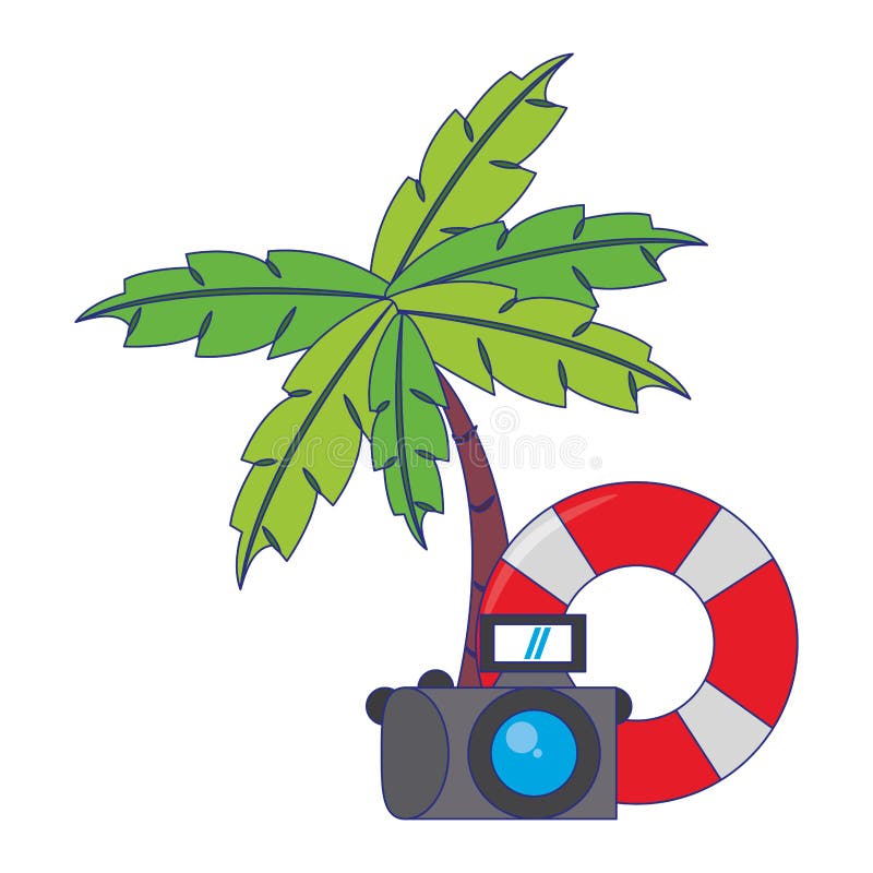 Summer Travel and Vacations Cartoons Stock Vector - Illustration of ...