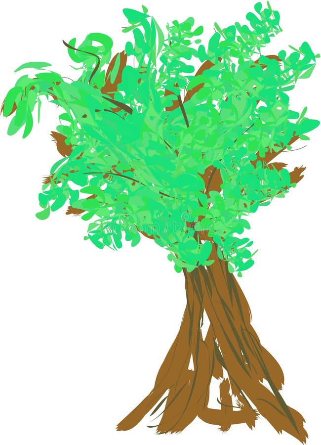 Summer tree stock vector. Illustration of summer, environment - 33485523