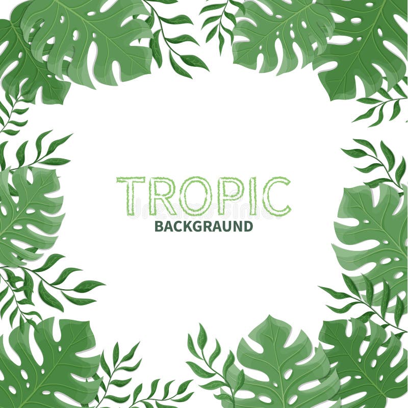 Jungle Leaves Borders Stock Illustrations – 551 Jungle Leaves Borders ...