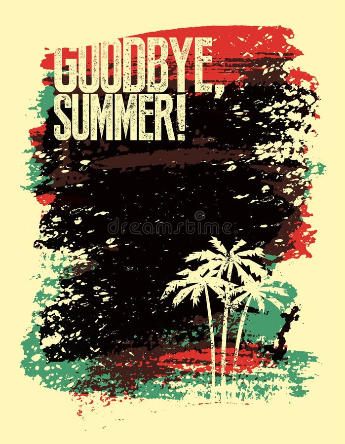 Summer Typographic Grunge Retro Poster Design. Vector Illustration ...