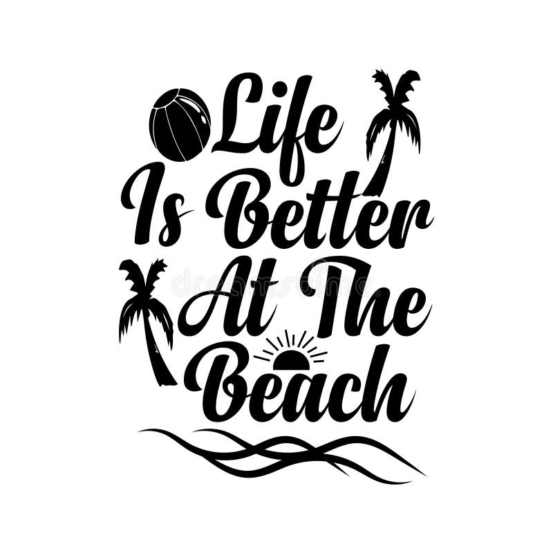 Summer Unique and Creative Typography Design Vector Stock Vector ...