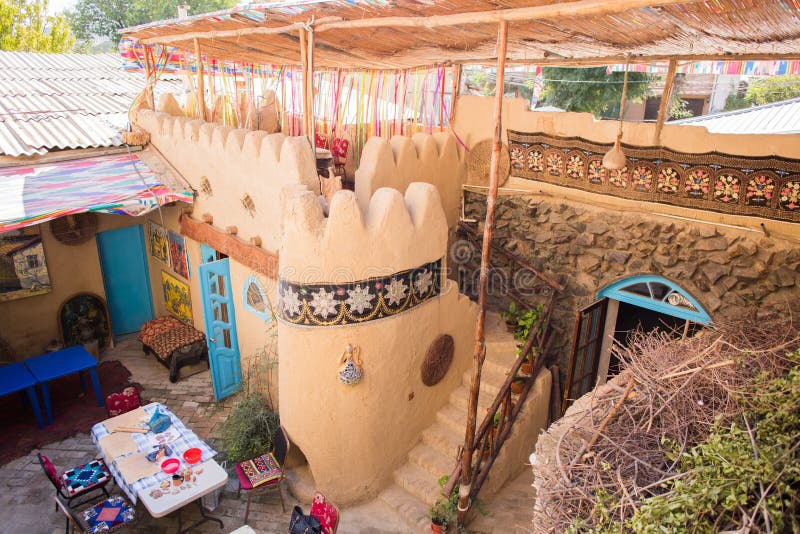 Summer Uzbek Dining Room in an Old House Made in Oriental Stock Image ...