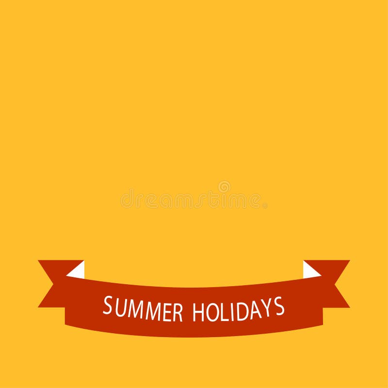 Summer Vacation Announcement, Signboard, Vector Illustration Stock ...